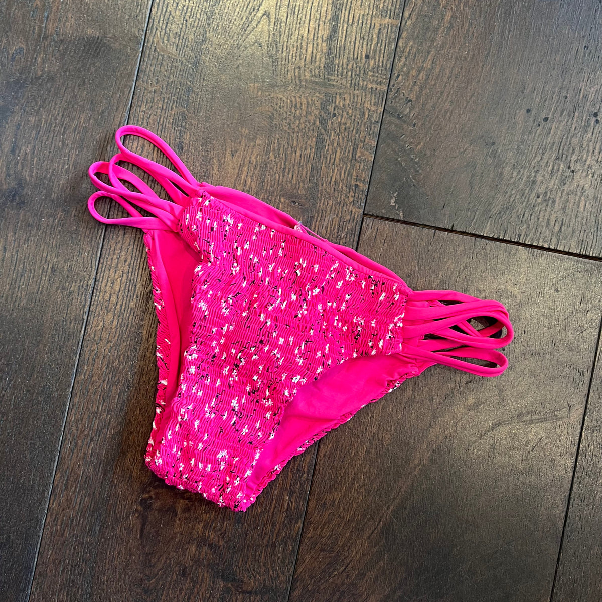 Carla Reversible Bottom - Pink Flowers – Xandra Swimwear, LLC