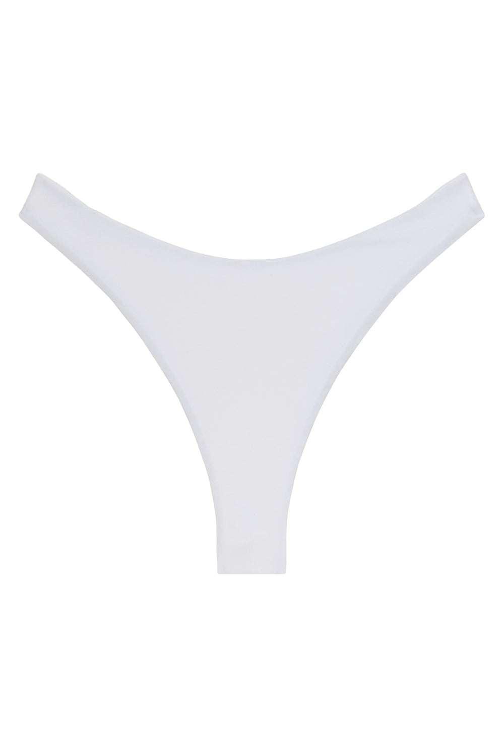 White Skimpy High Leg Bottom – Xandra Swimwear